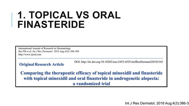 Results and evidence of Topical combination of minoxidil and ...