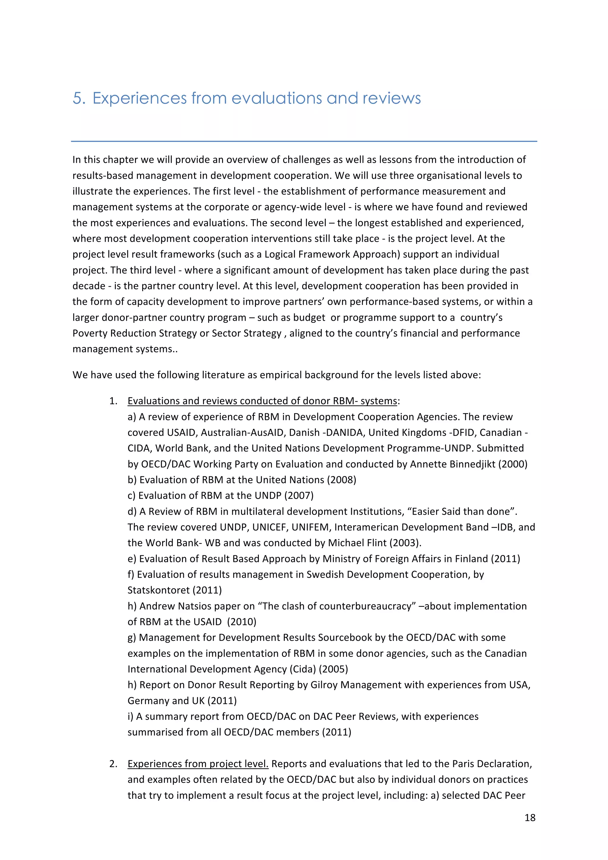 Results based management in development cooperation | PDF