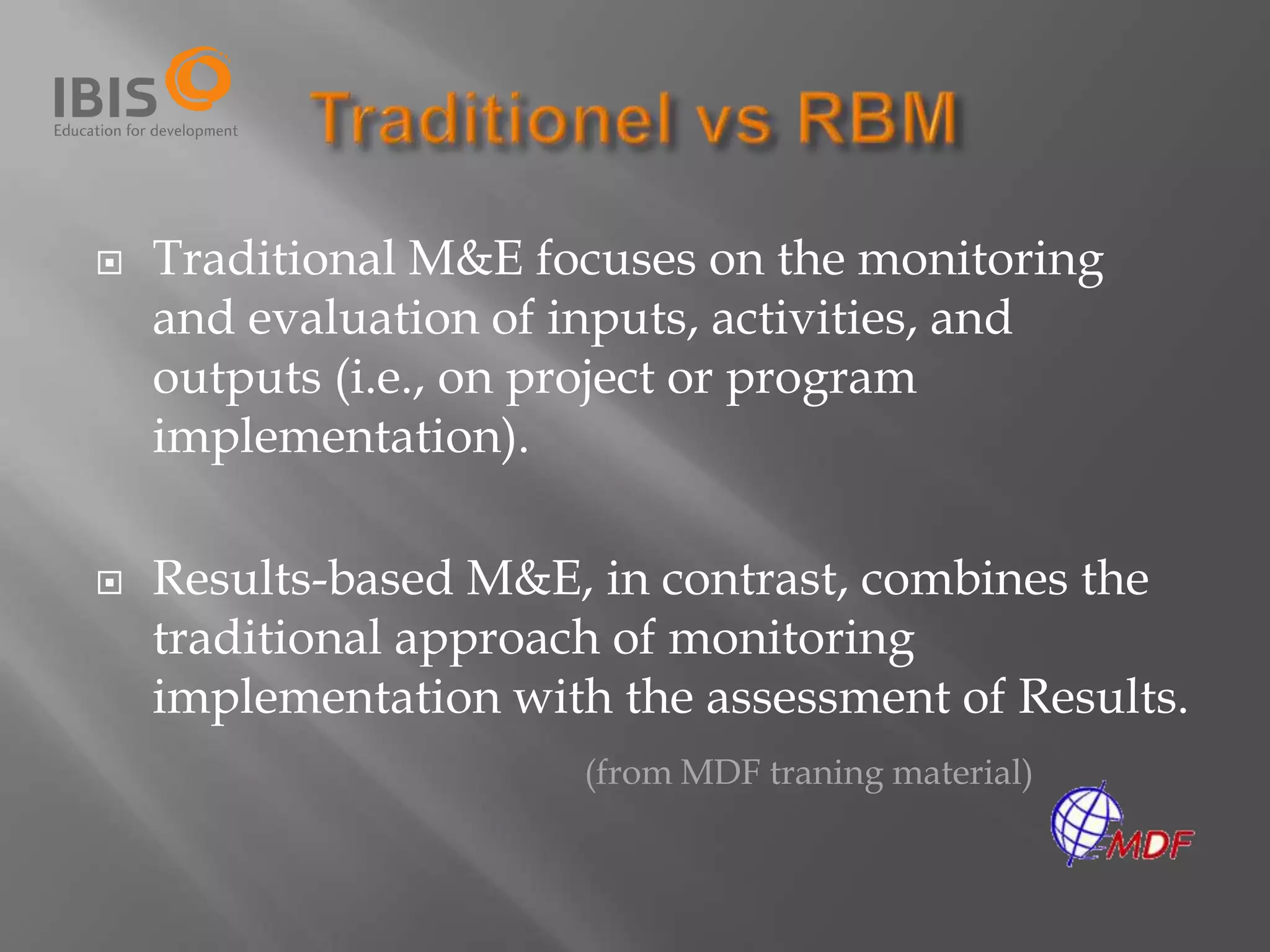 Results based monitoring | PPTX
