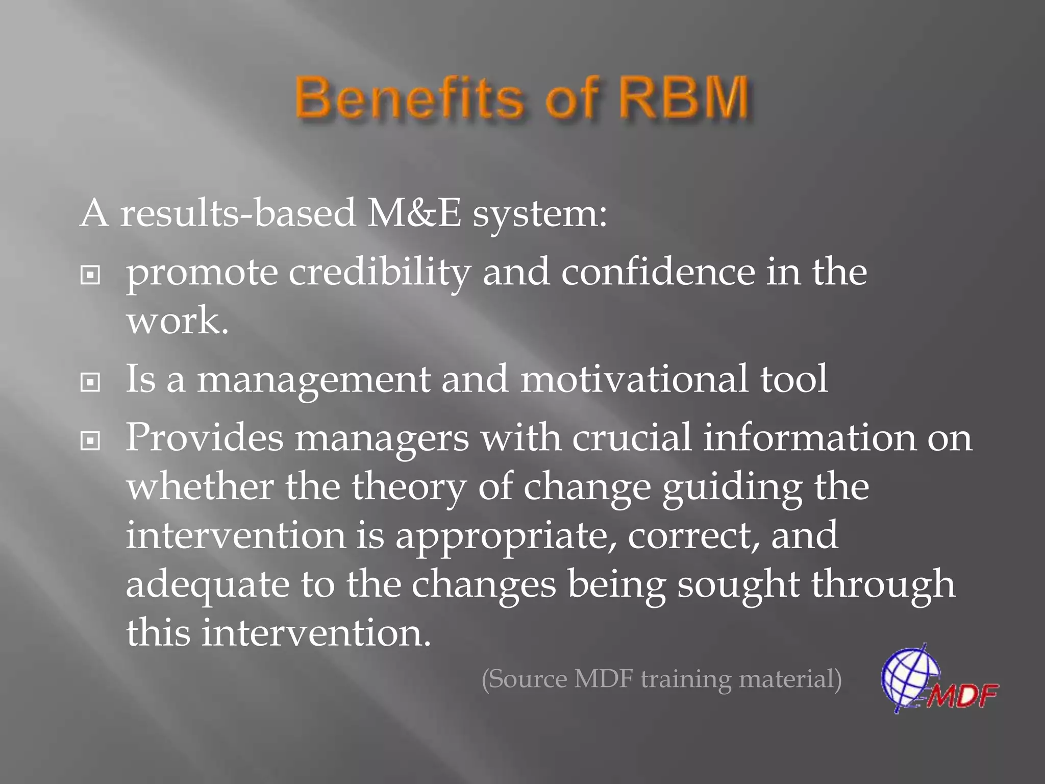 Results based monitoring | PPTX