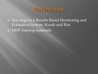 Results based monitoring | PPTX