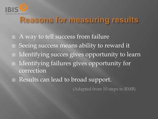 Results based monitoring | PPTX