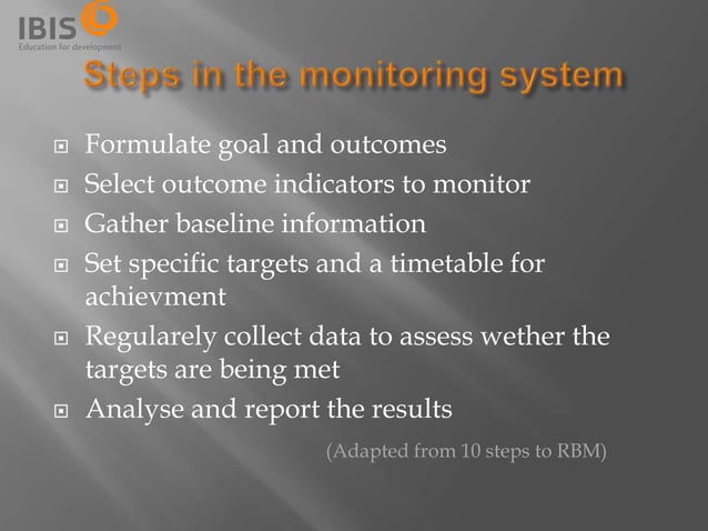 Results Based Monitoring Pptx