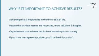 The Results Chain: A logical model to achieve results | PDF