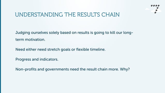 The Results Chain: A logical model to achieve results | PDF