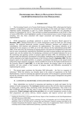 Results Management System for IFAD supported country programmes | PDF