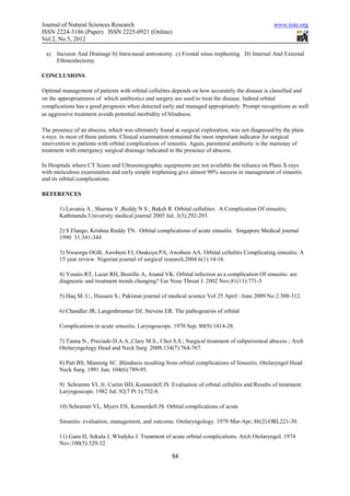 Results of orbital cellulitis treatment | PDF