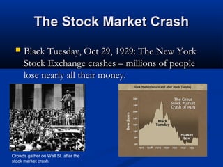 Results of stock market crash | PPT