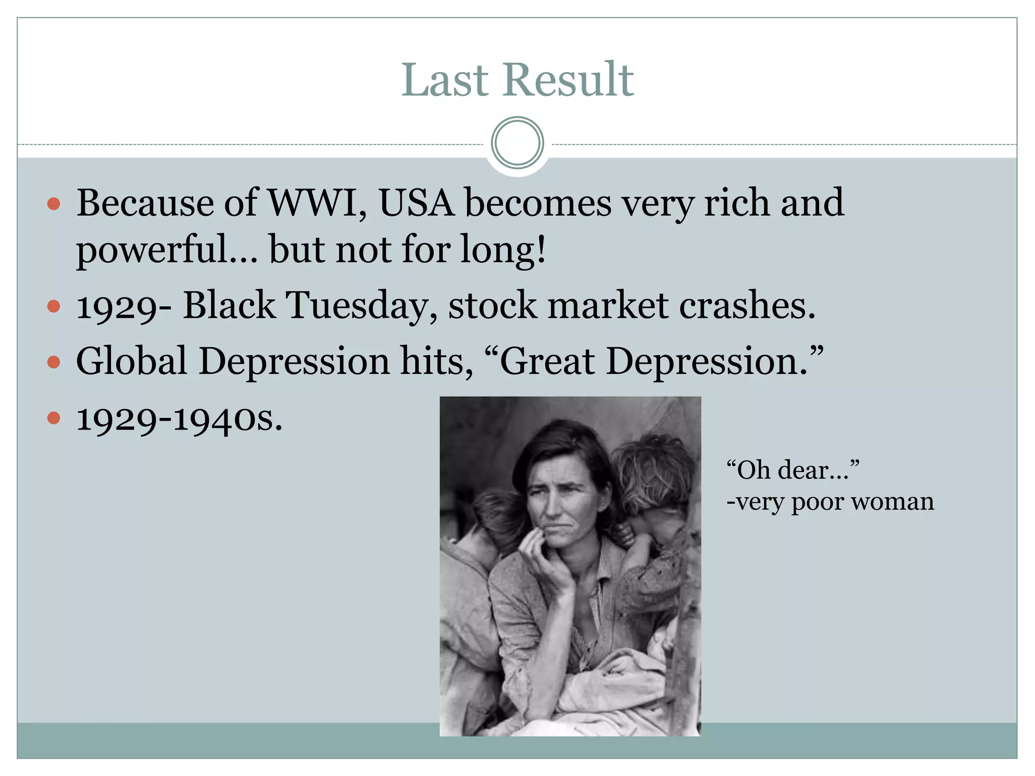 Results of world war I | PPTX
