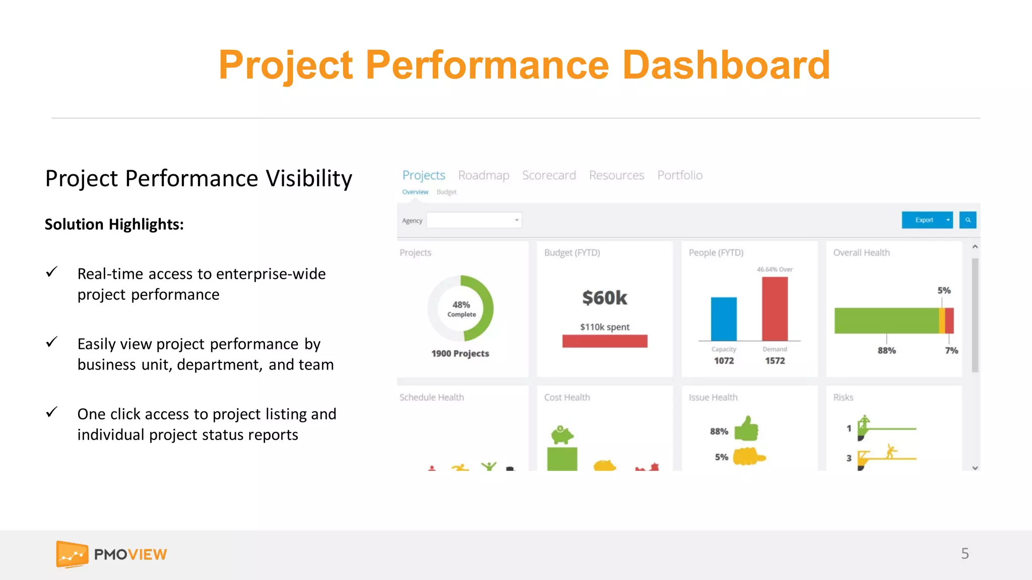 PMO View Interactive Dashboard | PDF | Computer Software and ...