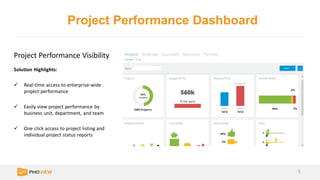 PMO View Interactive Dashboard | PDF