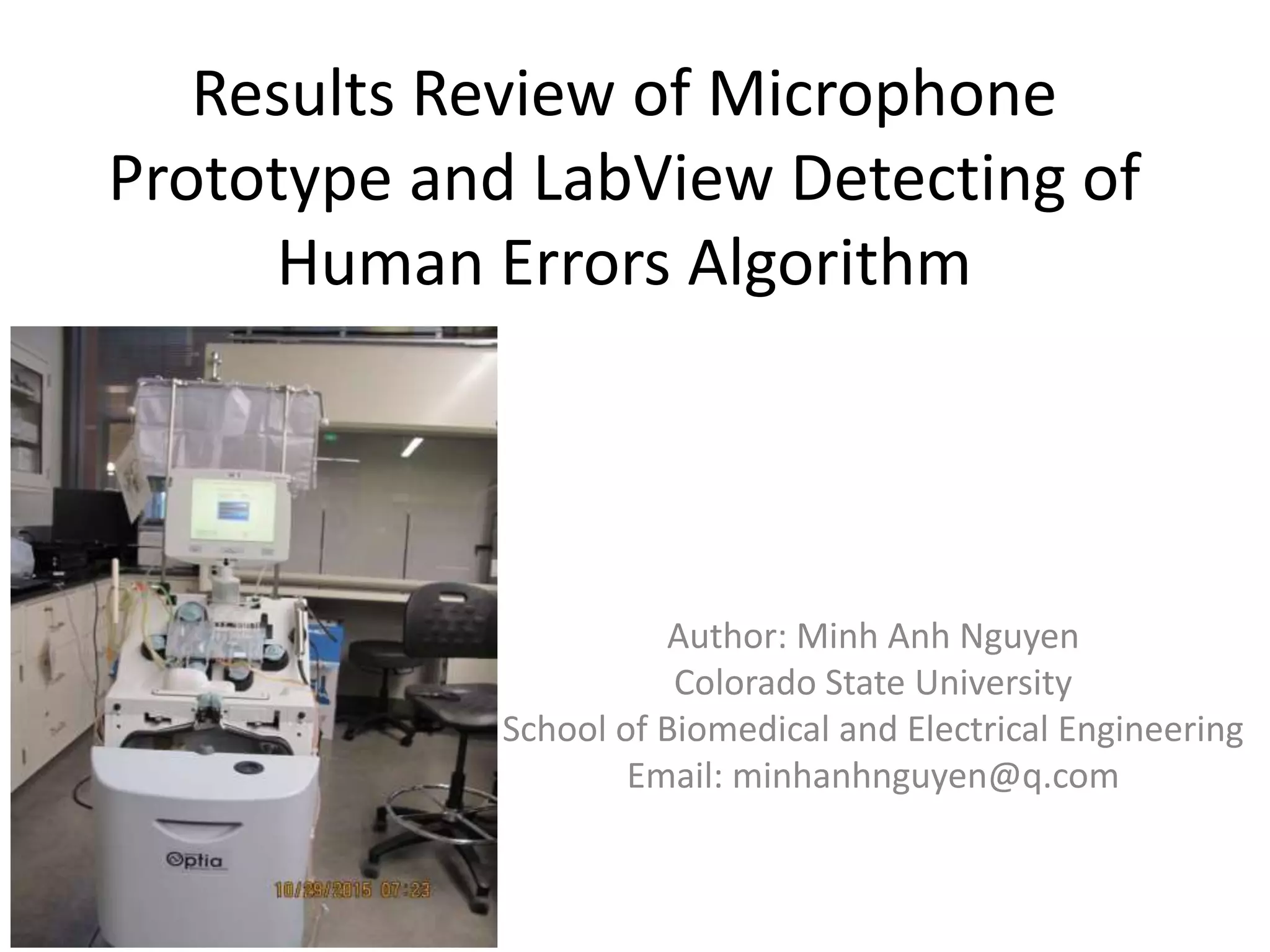 Results Review of Microphone Prototype and LabView Detecting of Human ... Results Review of Microphone Prototype and LabView Detecting of Human ...