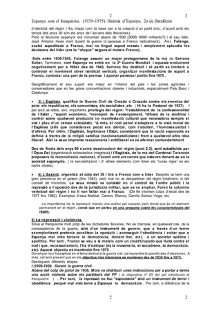 Resum del franquisme | PDF