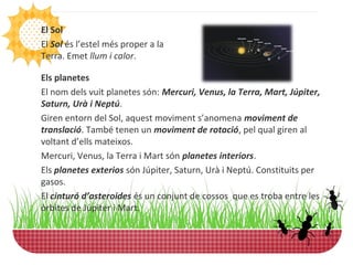 Resum del sistema solar i la terra | PPT