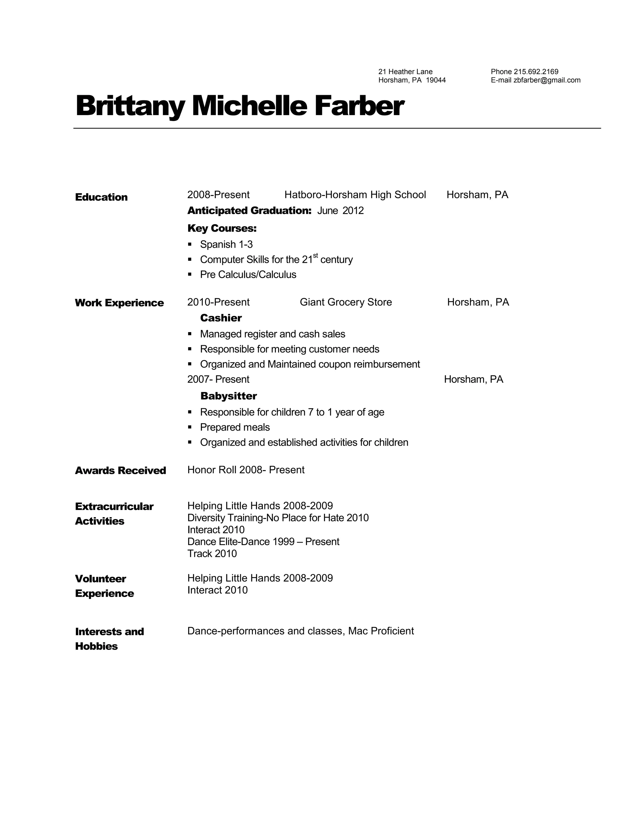 Resume | DOCX