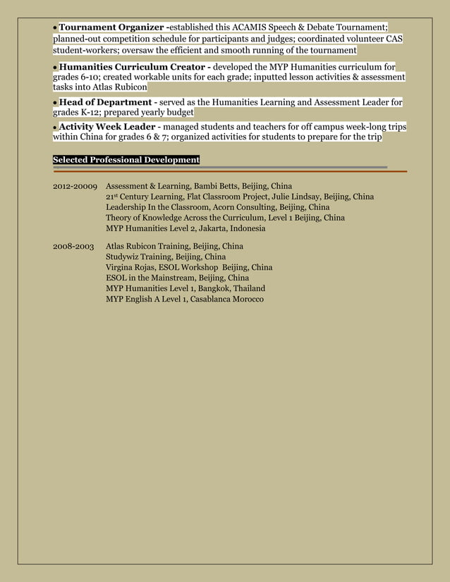 Resume | DOCX | Professional School | Postgraduate Education