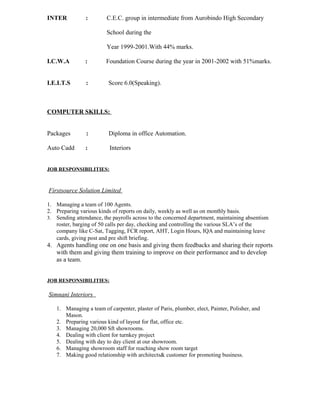 Resume | DOC