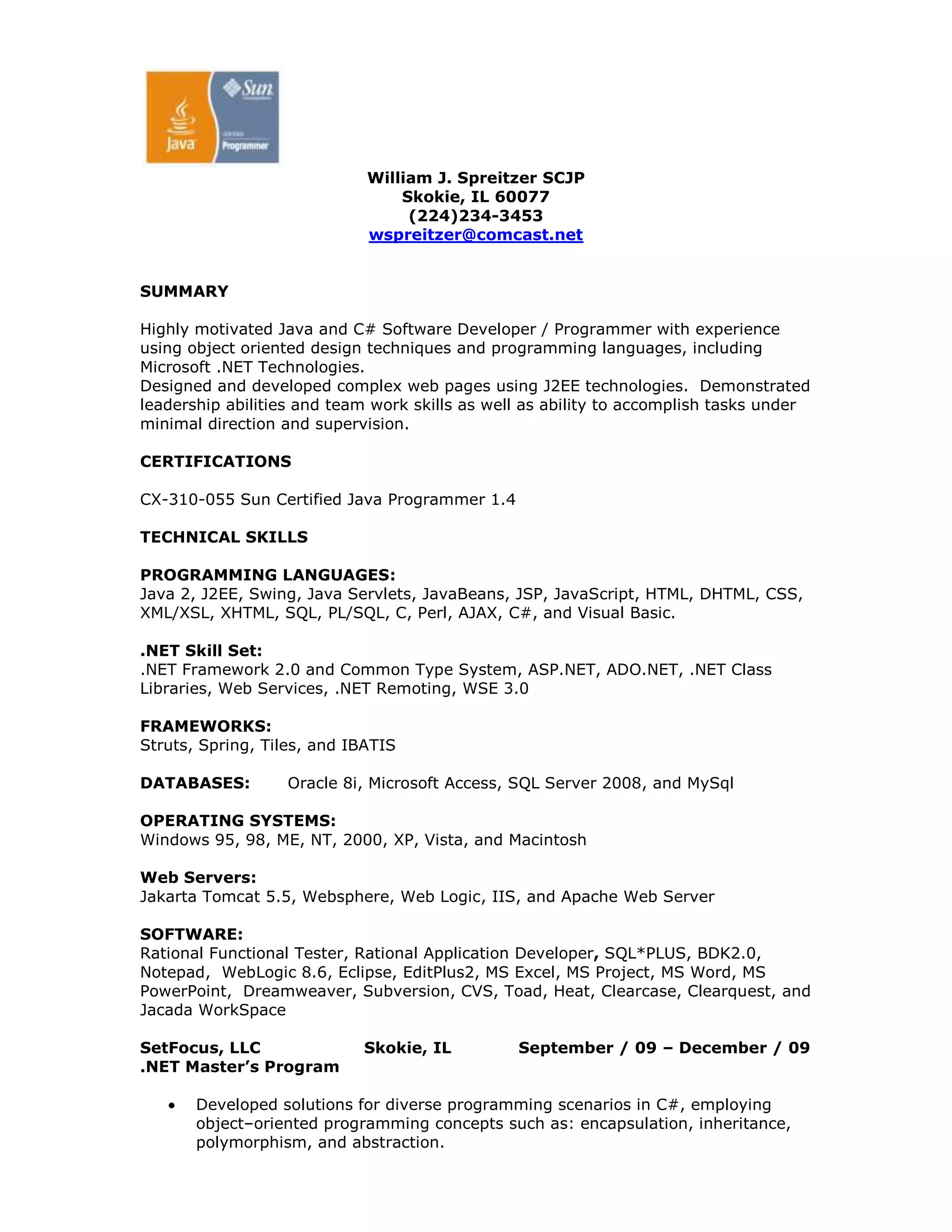 Resume | DOCX | Web Development | Internet
