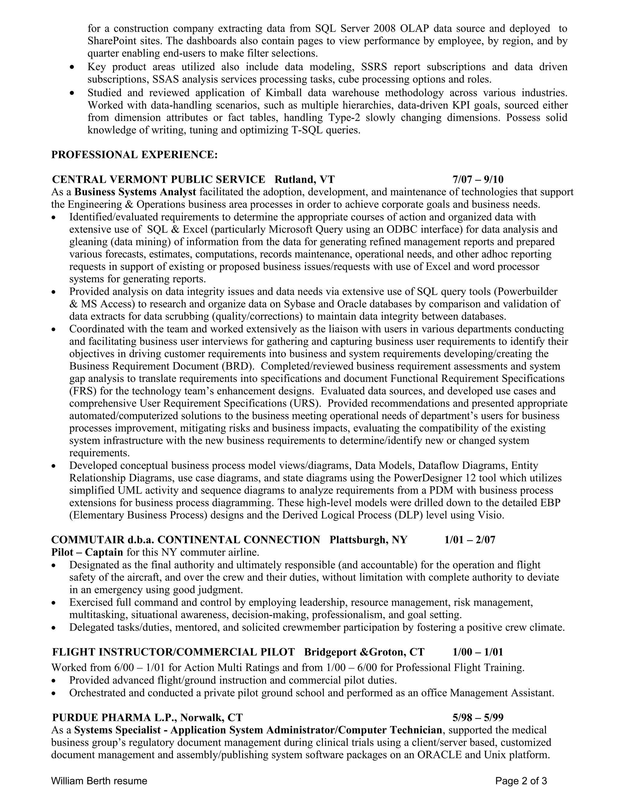 Resume | DOC | Databases | Computer Software and Applications