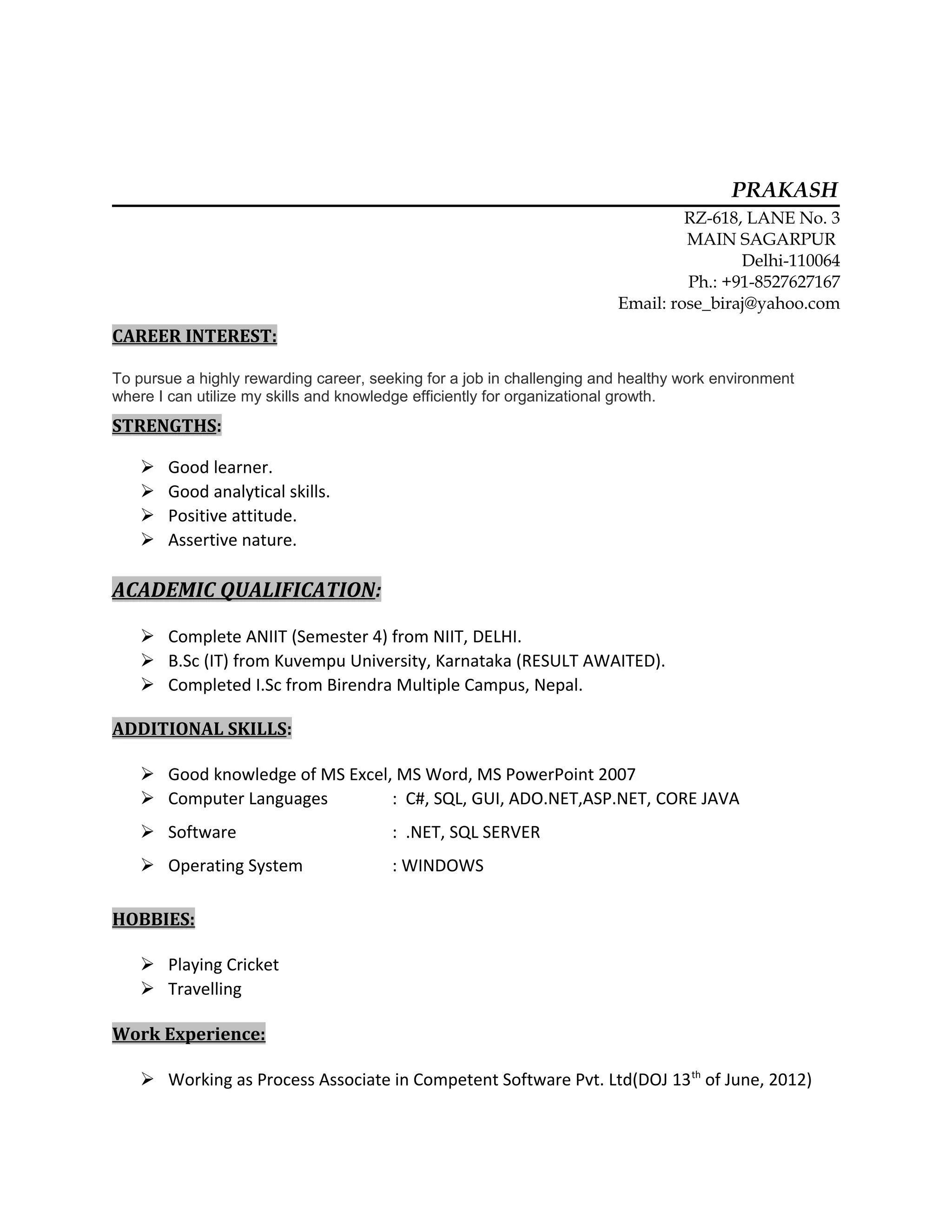 My Resume | PDF