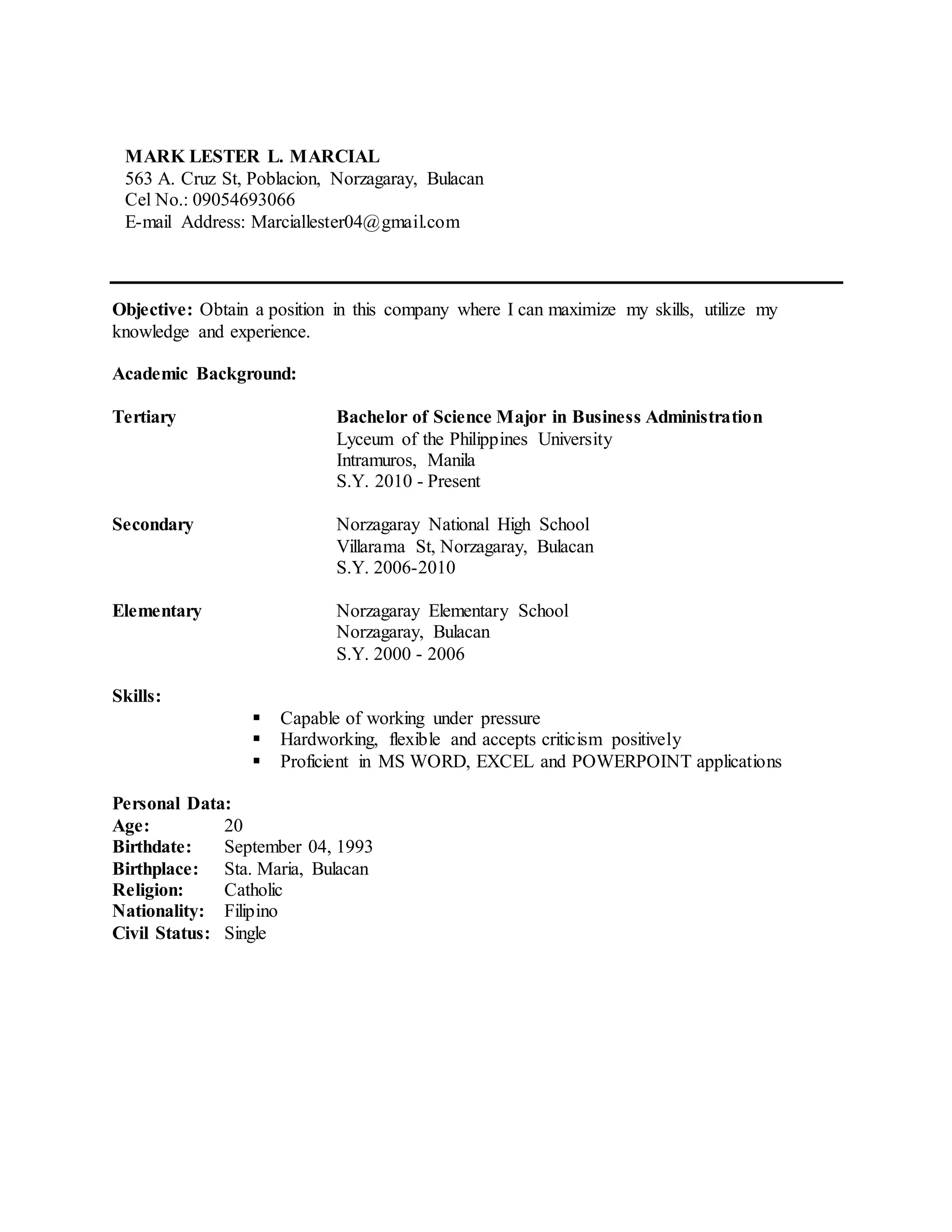 Resume | DOCX