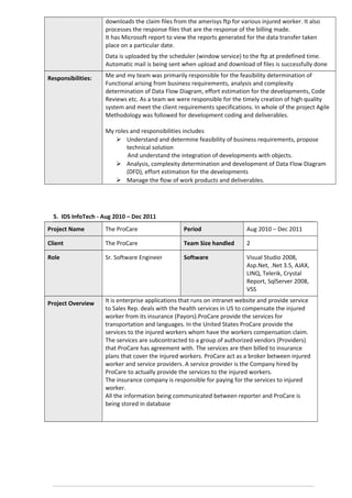 Dot Net Profile | DOC | Web Design and HTML | Internet