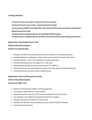 Field Service Engineer-LAB | PDF