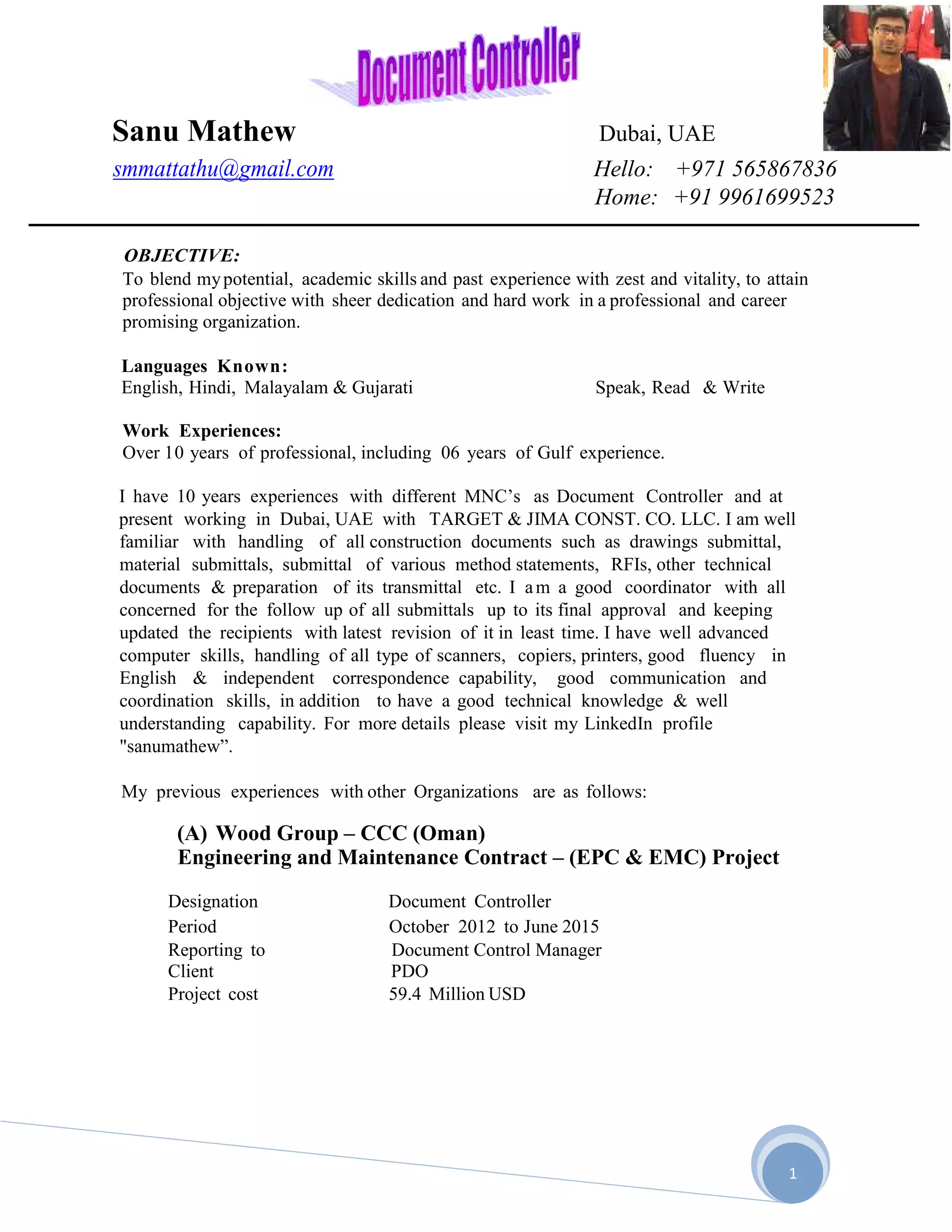 Resume | PDF | Construction Industry | Industries