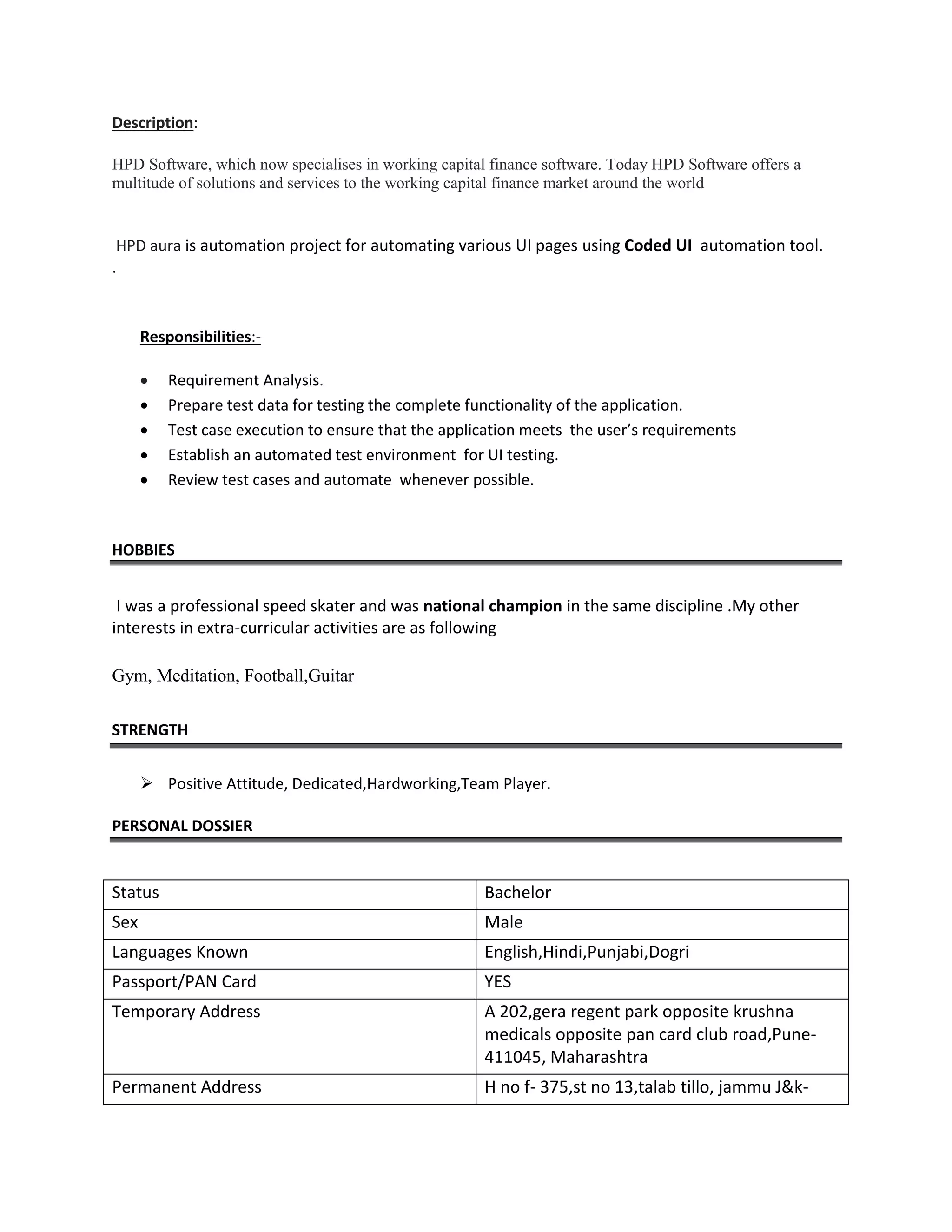 Resume | PDF | Computer Software and Applications | Computing