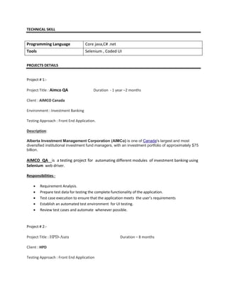 Resume | PDF | Computer Software and Applications | Computing