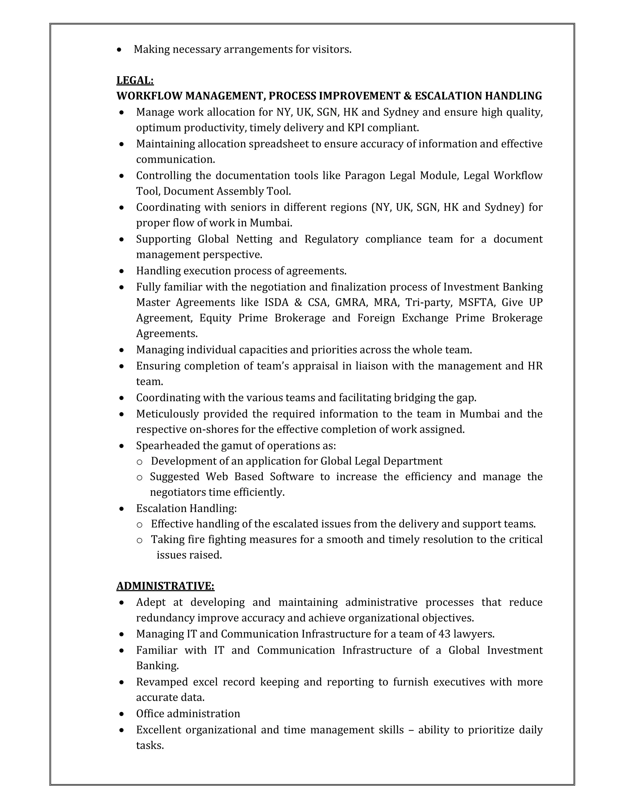 Executive Personal Assistant Resume Pdf 