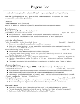 Resume | PDF | Chemistry | Science