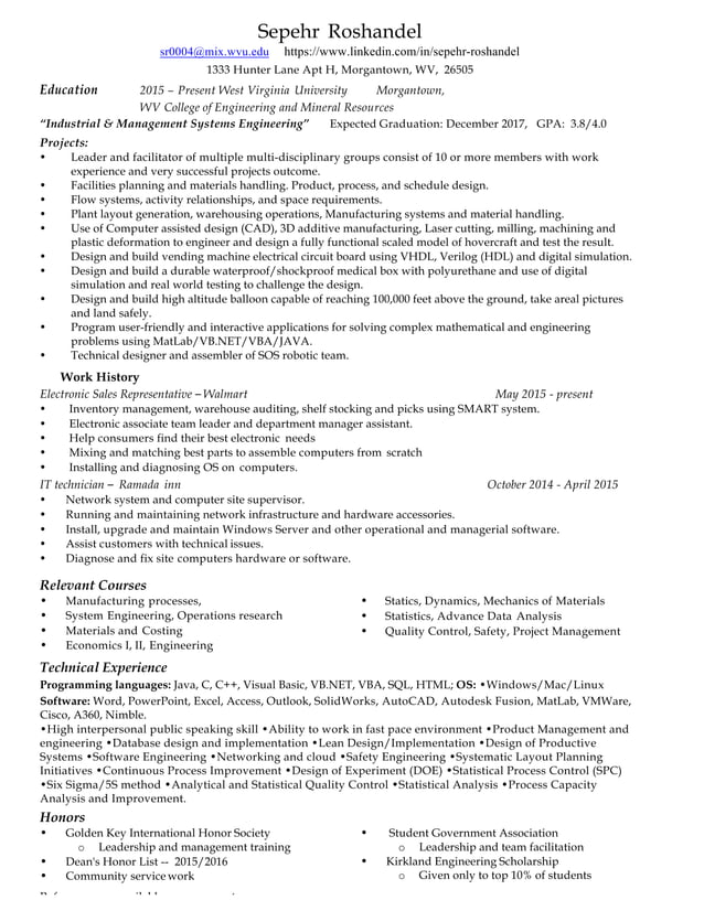 Resume | PDF | Programming Languages | Computing