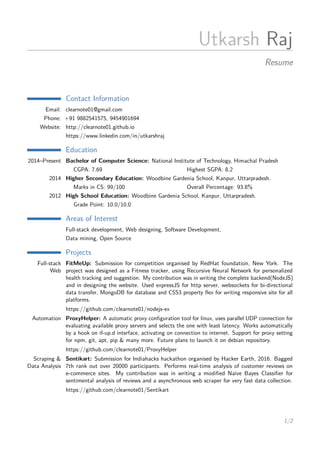 Resume | PDF
