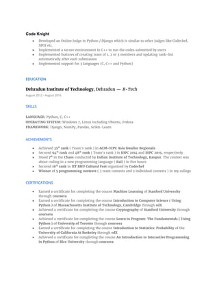Resume | PDF | Computer Software and Applications | Computing