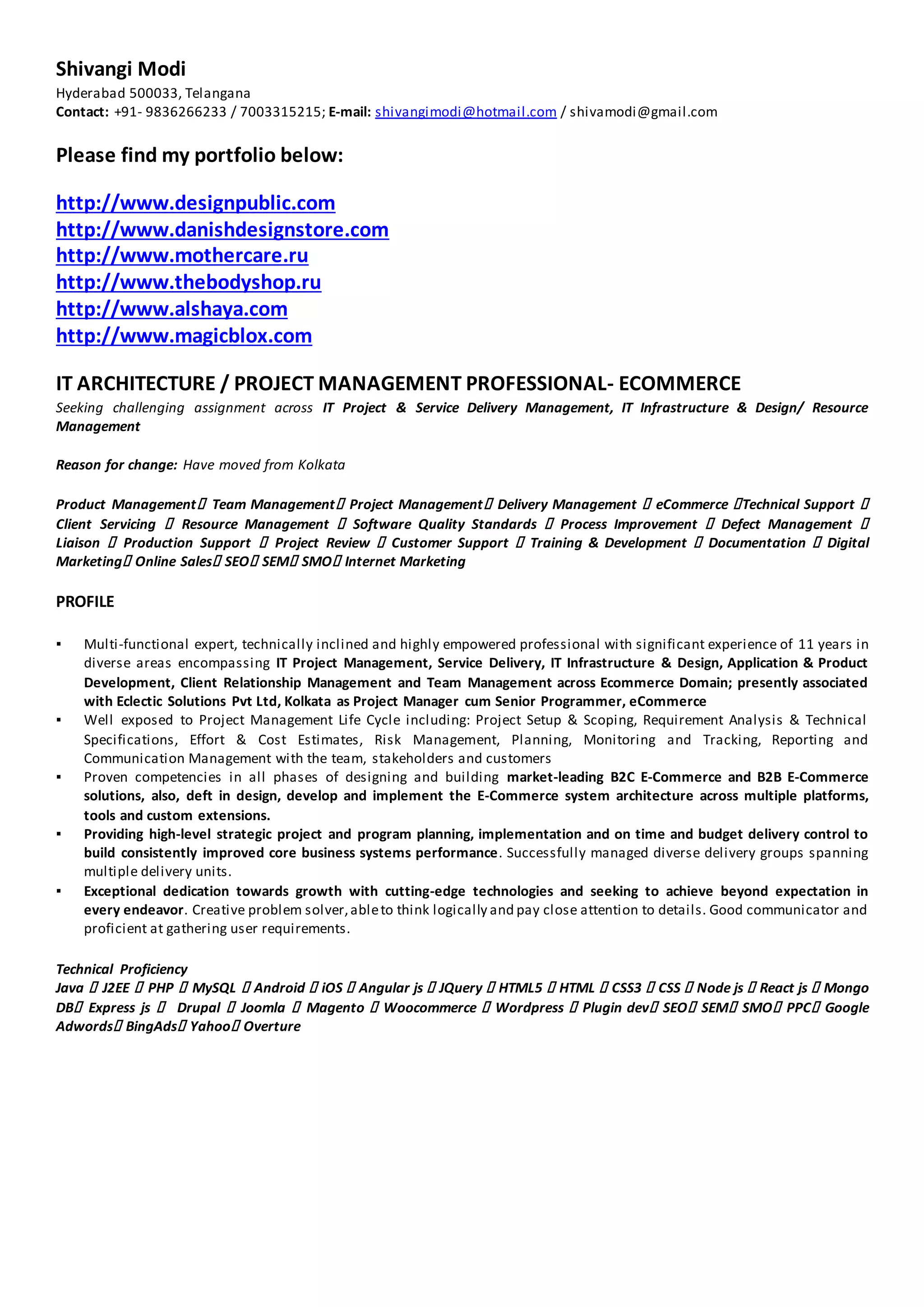 Resume for Magneto Architect | DOCX