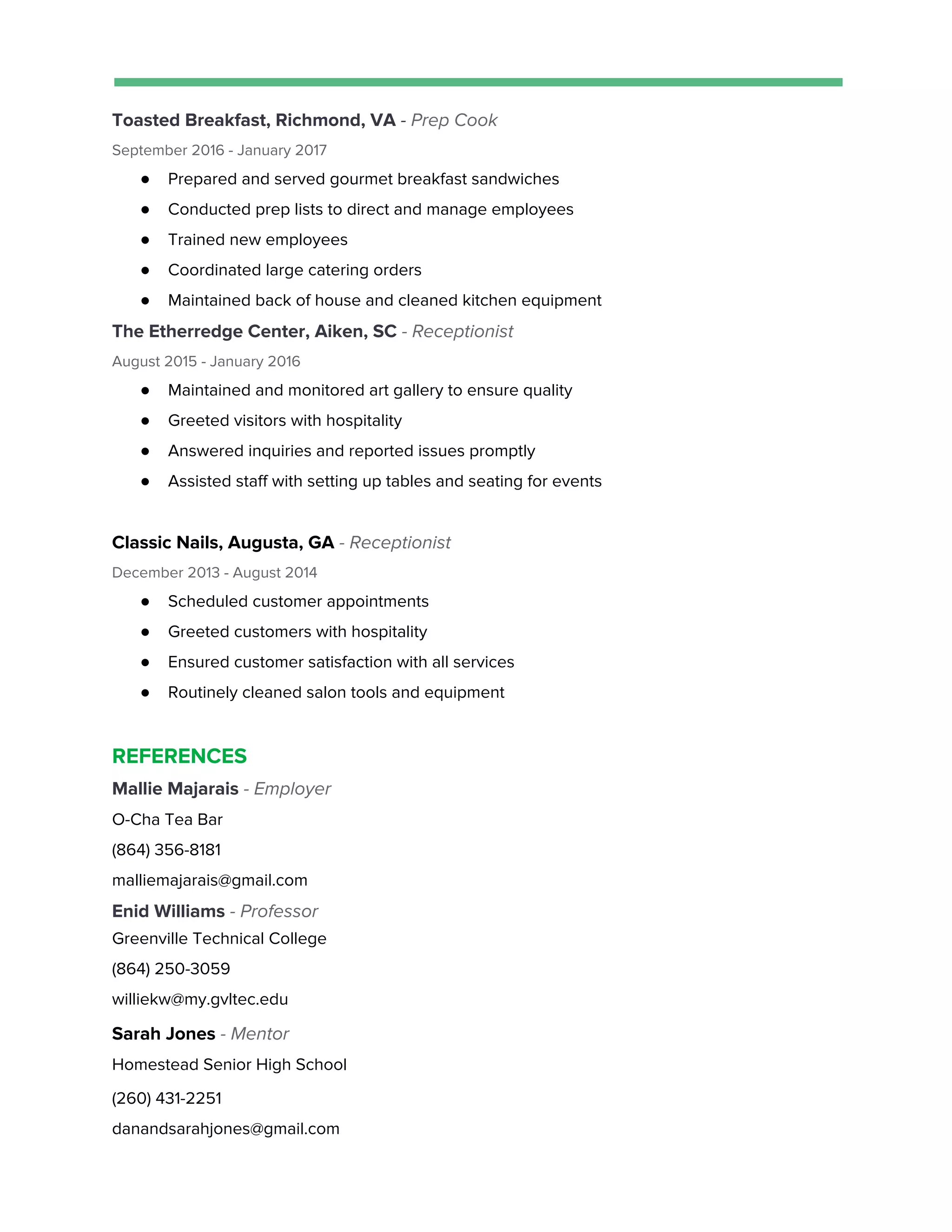 Annie Pham's Resume | PDF | Bars & Restaurants | Attractions