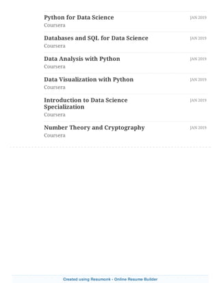 Resume | PDF | Databases | Computer Software and Applications