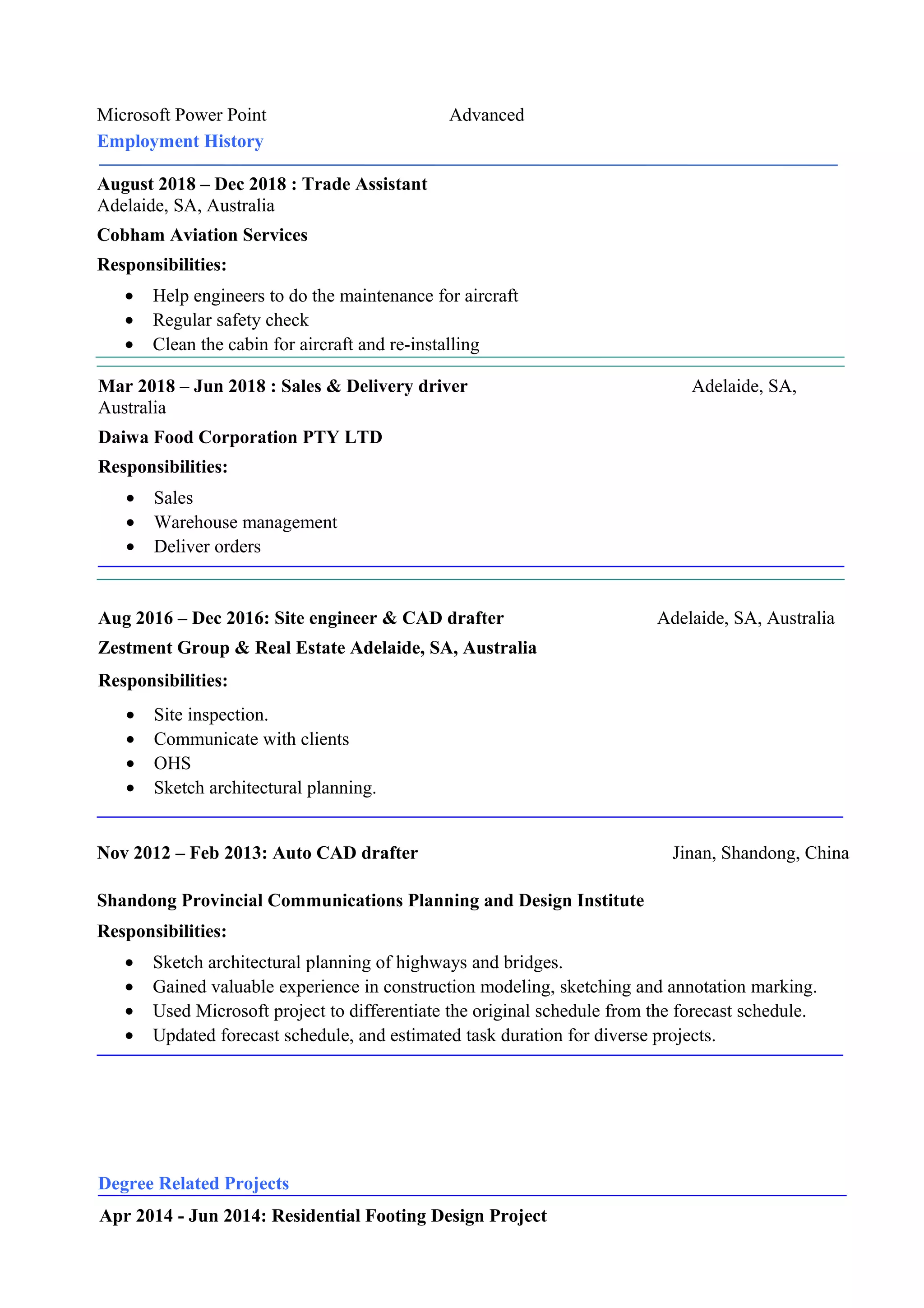 Resume Chen Li | PDF