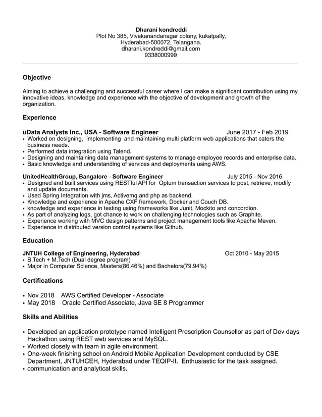 Resume | PDF