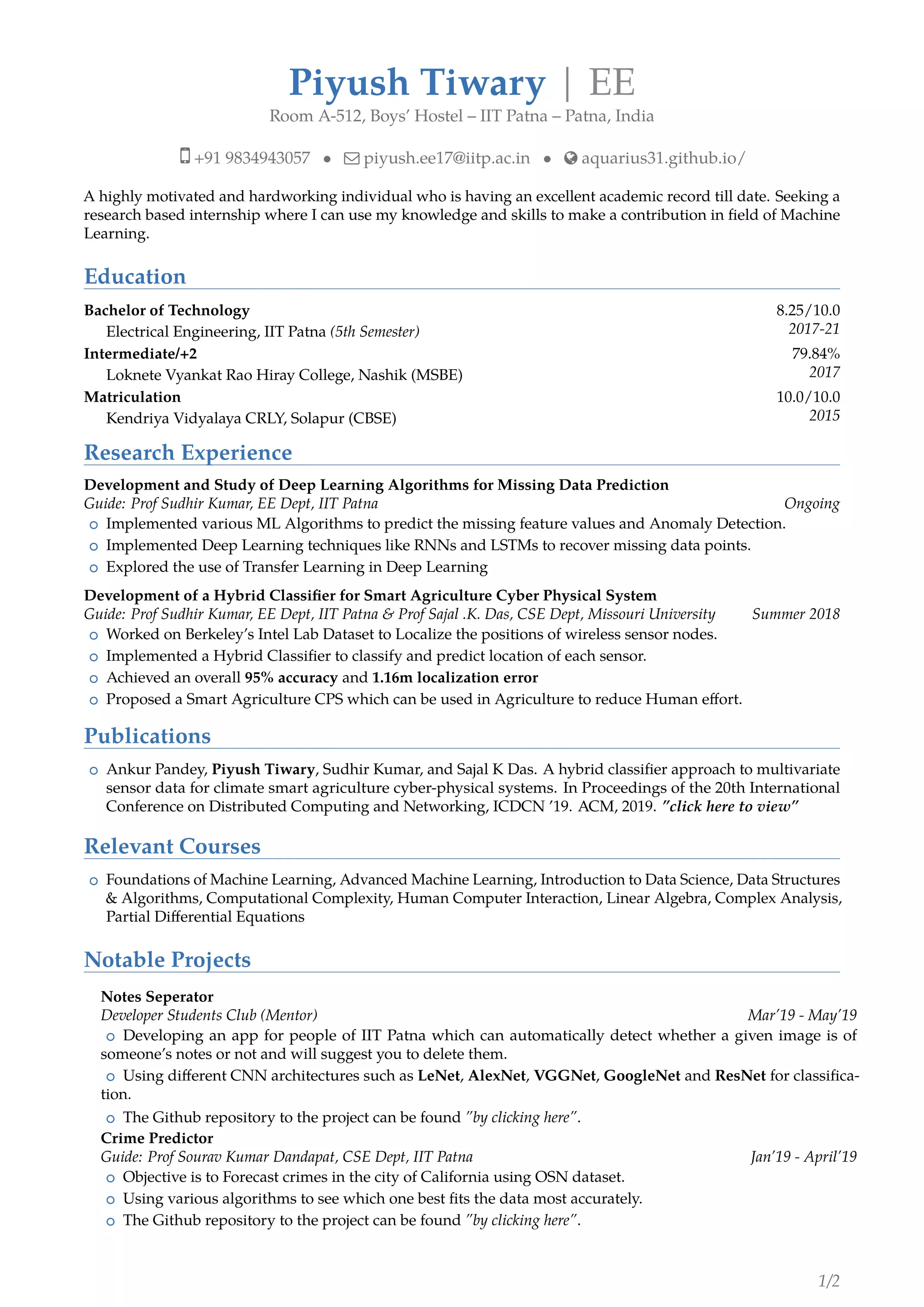 Resume | PDF