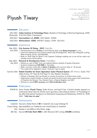 Resume | PDF