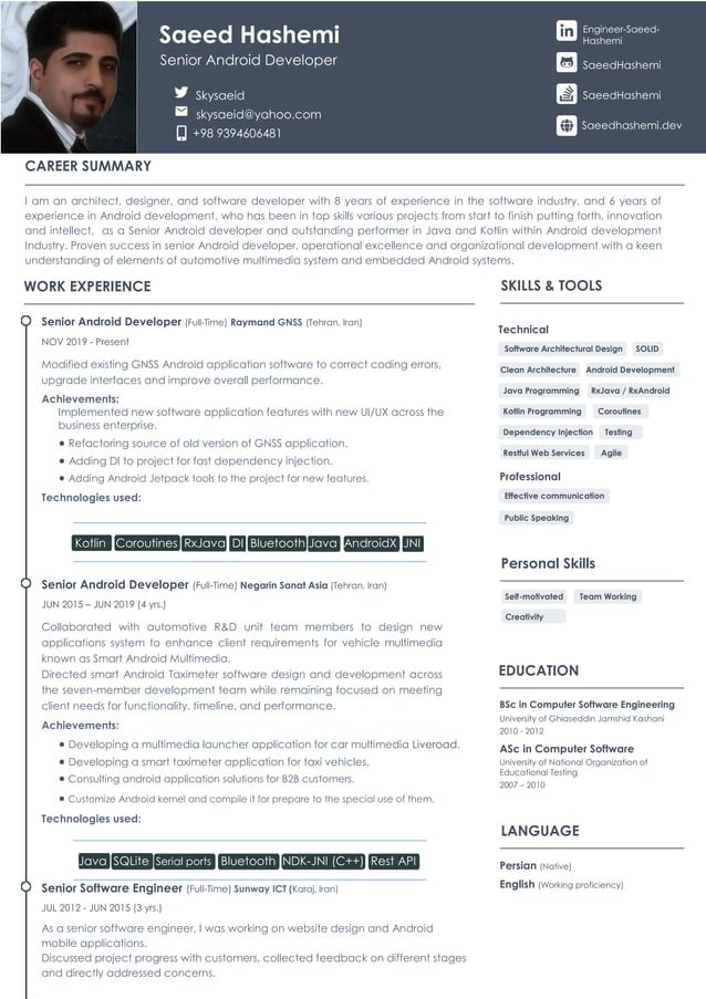 Saeed Hashemi CV | PDF