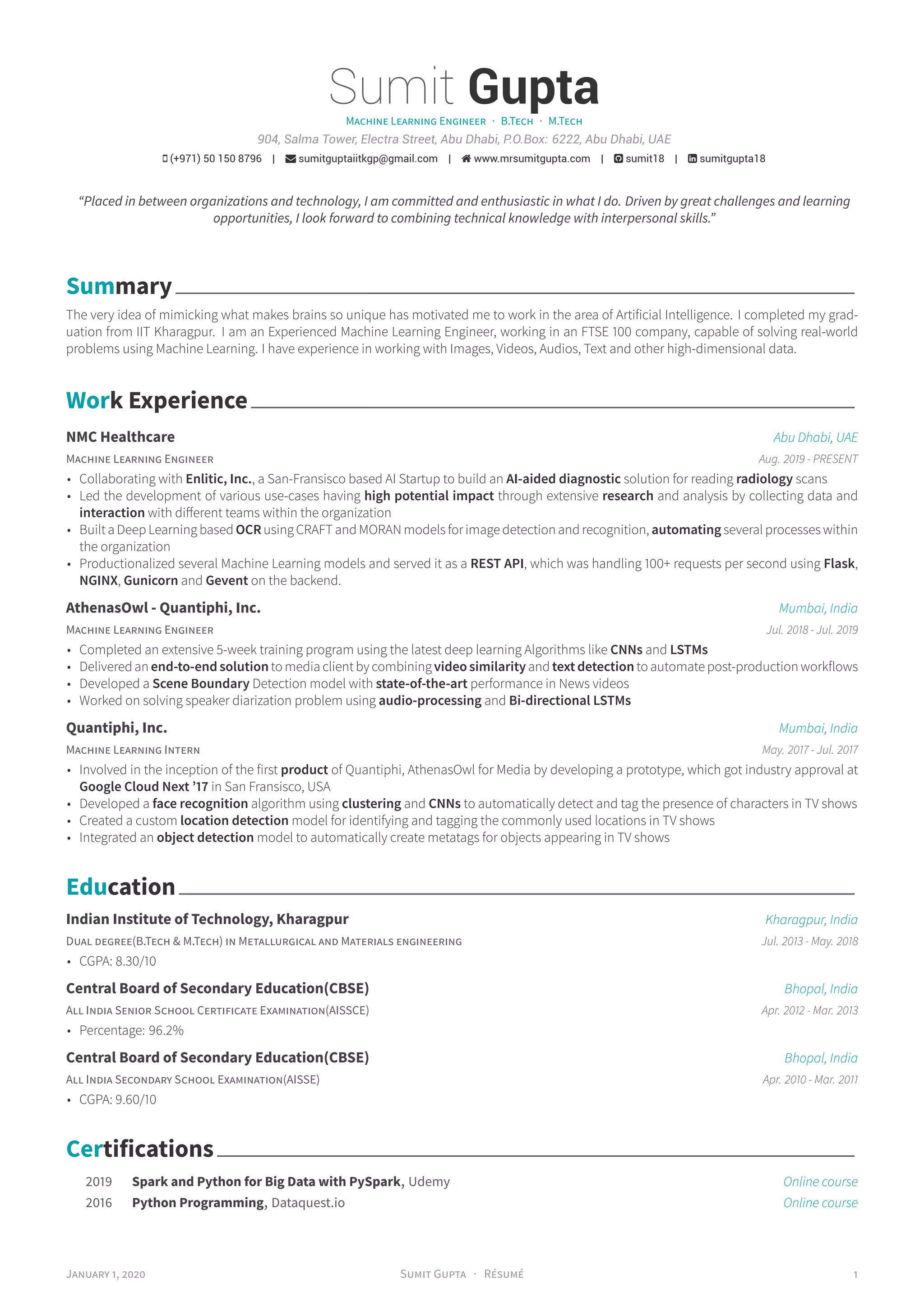 Resume | PDF