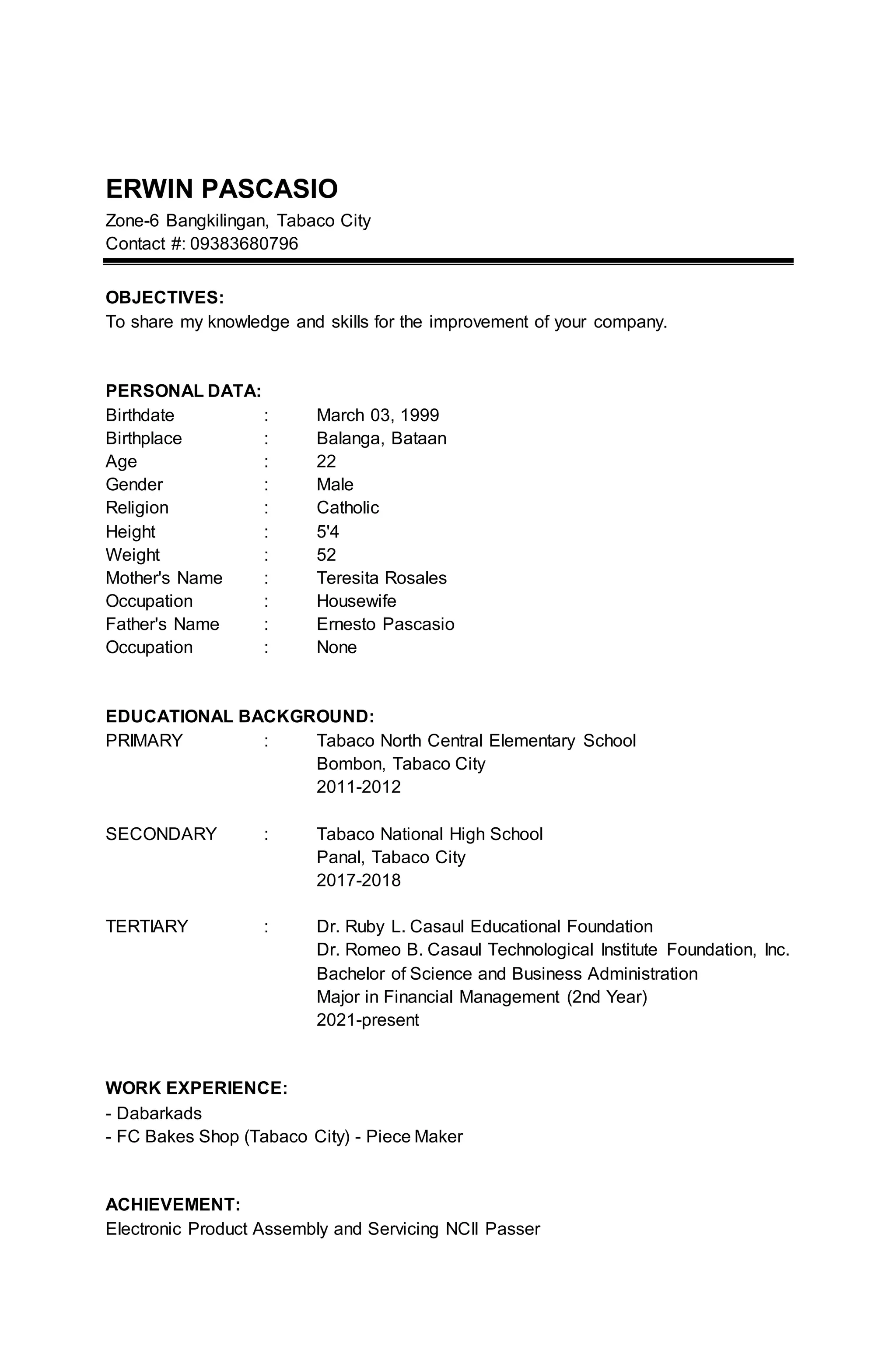Resume | DOCX