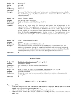 Resume | DOC | Web Development | Internet