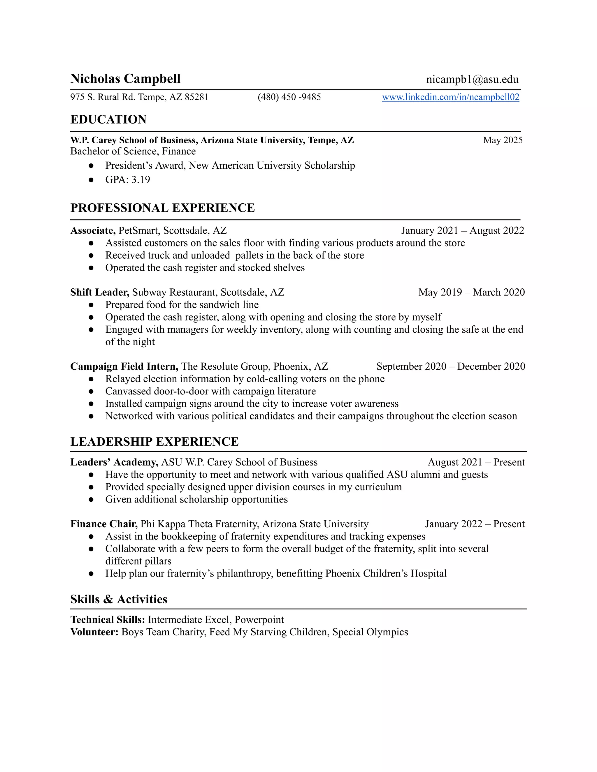 Resume.Nicholas Campbell | PDF