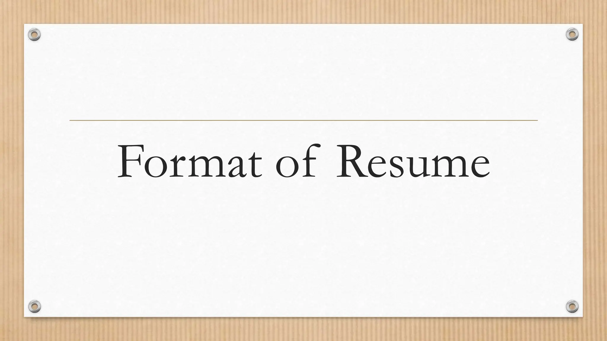 Resume Lesson on reading and writing for grade 11 | PPTX