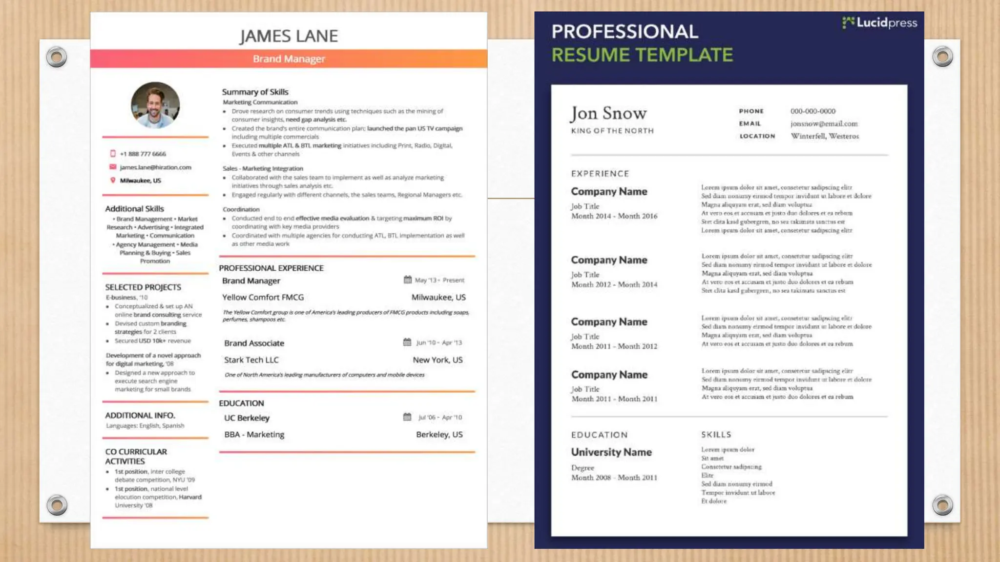 Resume Lesson on reading and writing for grade 11 | PPTX