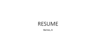 resume for IT professionals for entry-level | PPT